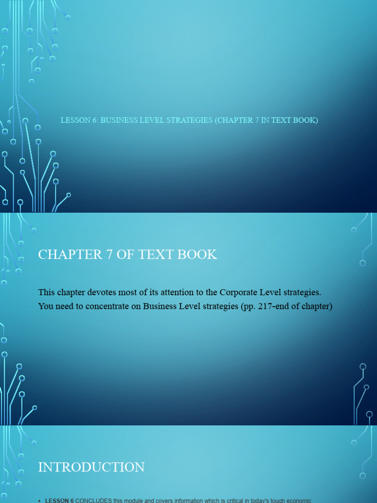 2023 Lesson 6 Powerpoint | PDF | Competitive Advantage | Strategic Management