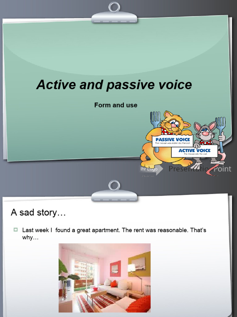 Passive Voice Presentation | PDF | Verb | Grammatical Tense