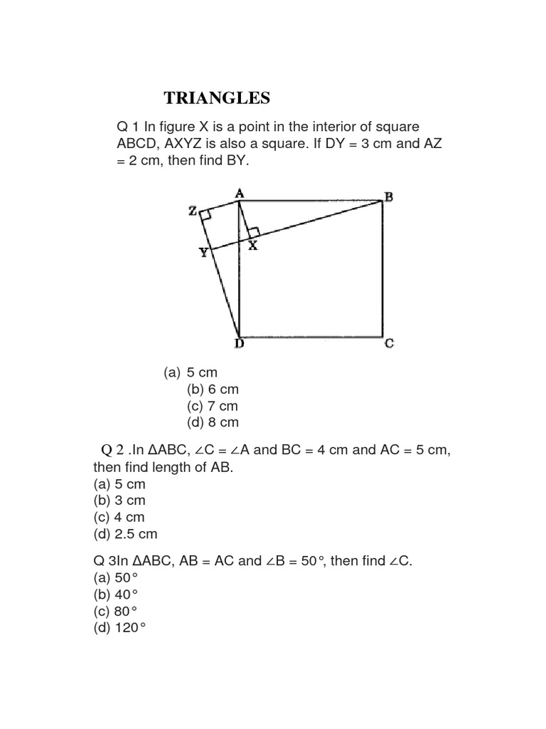 TRIANGLES | PDF | Elementary Geometry | Euclidean Geometry