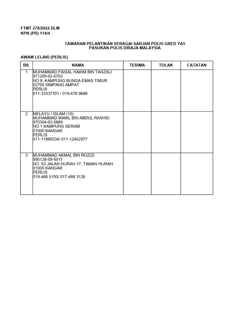 06.terima Tolak Awam | PDF