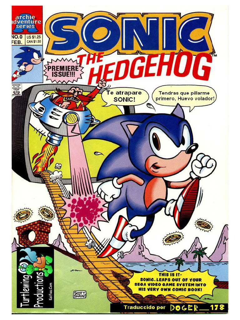 1 Sonic The Hedgehog Miniseries Issue 000 | PDF