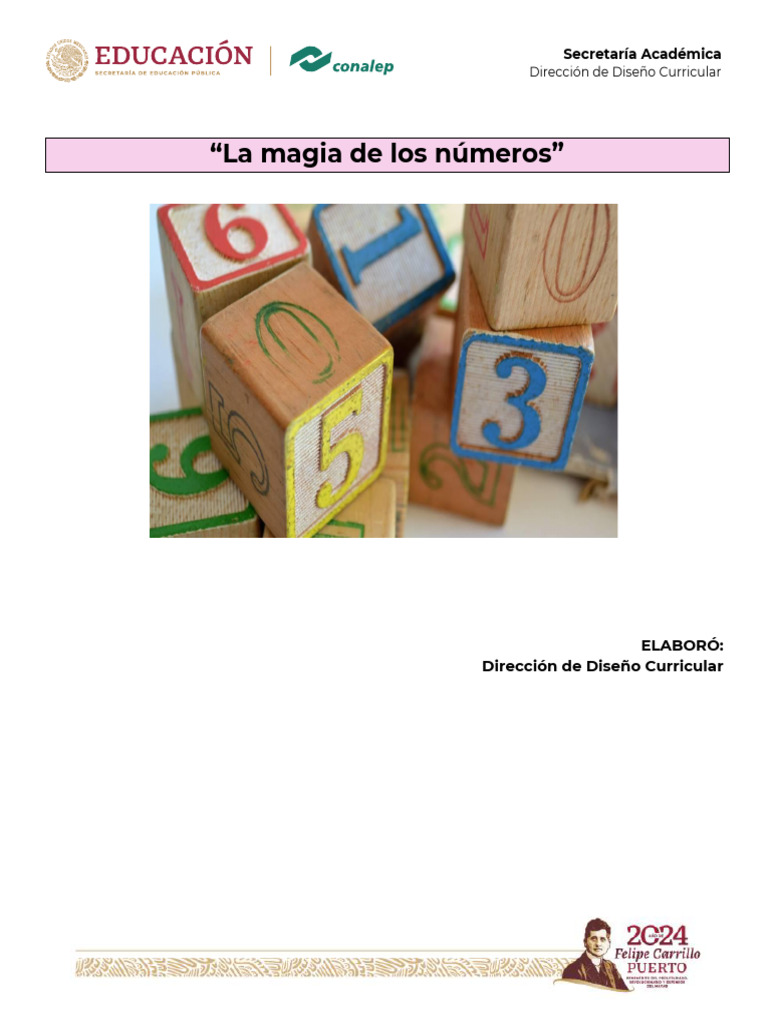 06 Actividad - La Magia de Los Números | PDF | Métodos y materiales de ...