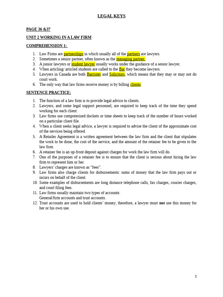 Legal Keys | PDF | Affidavit | Lawyer