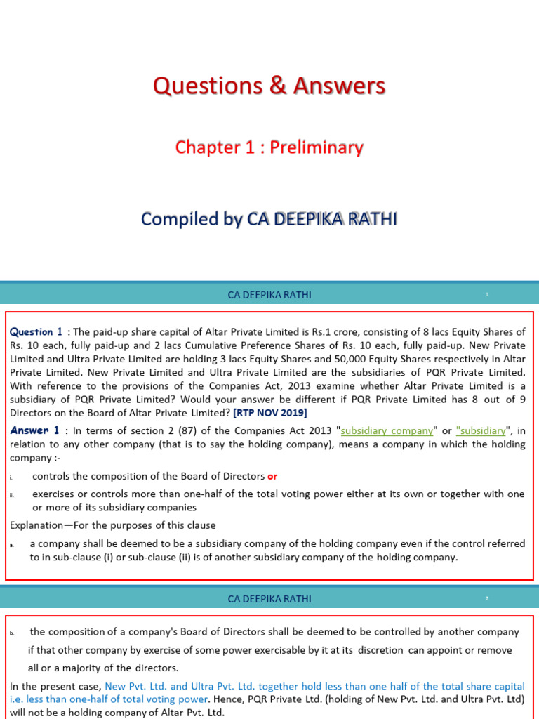 Chapter 1 Case Based Questions | PDF | Securities (Finance) | Stocks