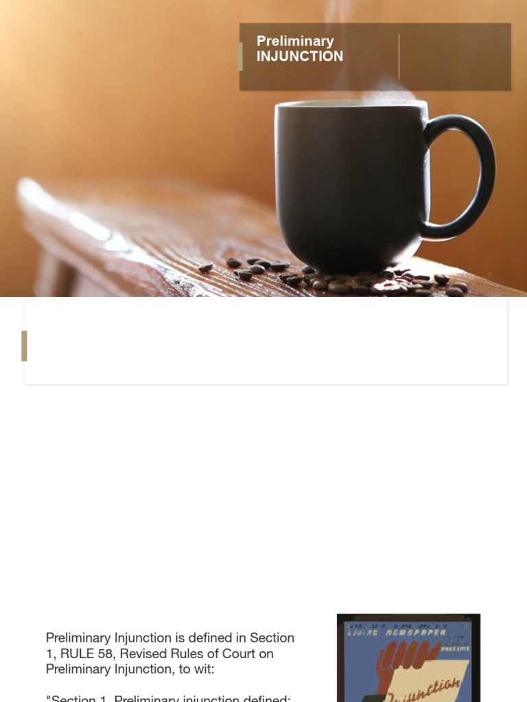 Preliminary Injunction | Download Free PDF | Injunction | Equity (Law)