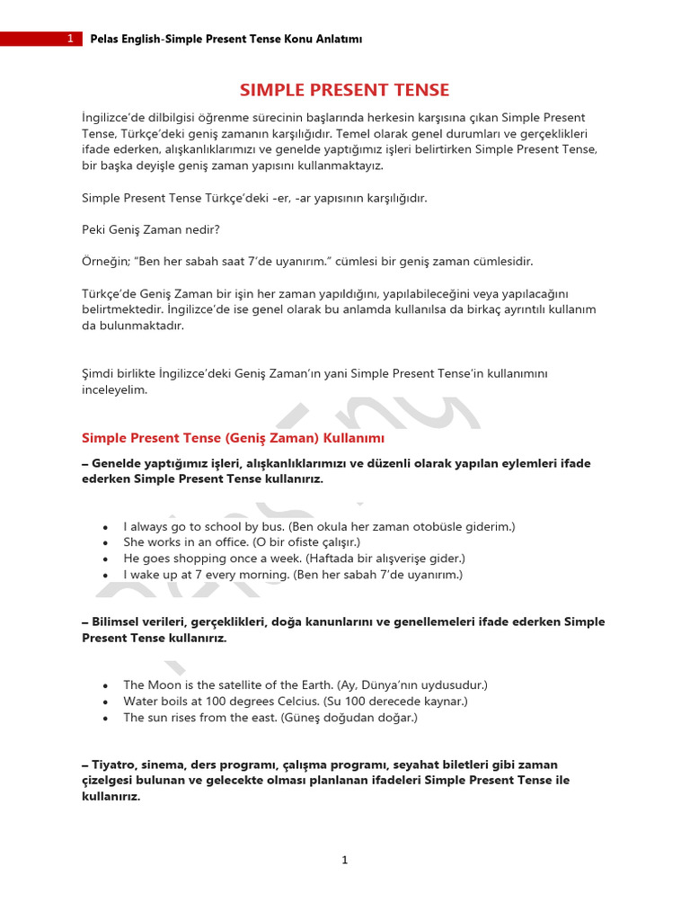 2 Simple Present Tense | PDF