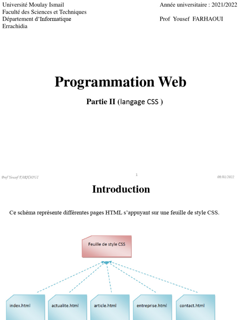 Cours CSS | PDF | Html | Internet