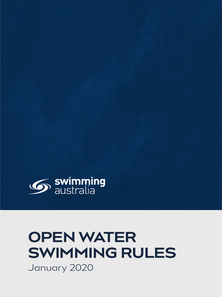 Open Water Swimming Rules Author Swimming Australia | PDF | Swimming ...