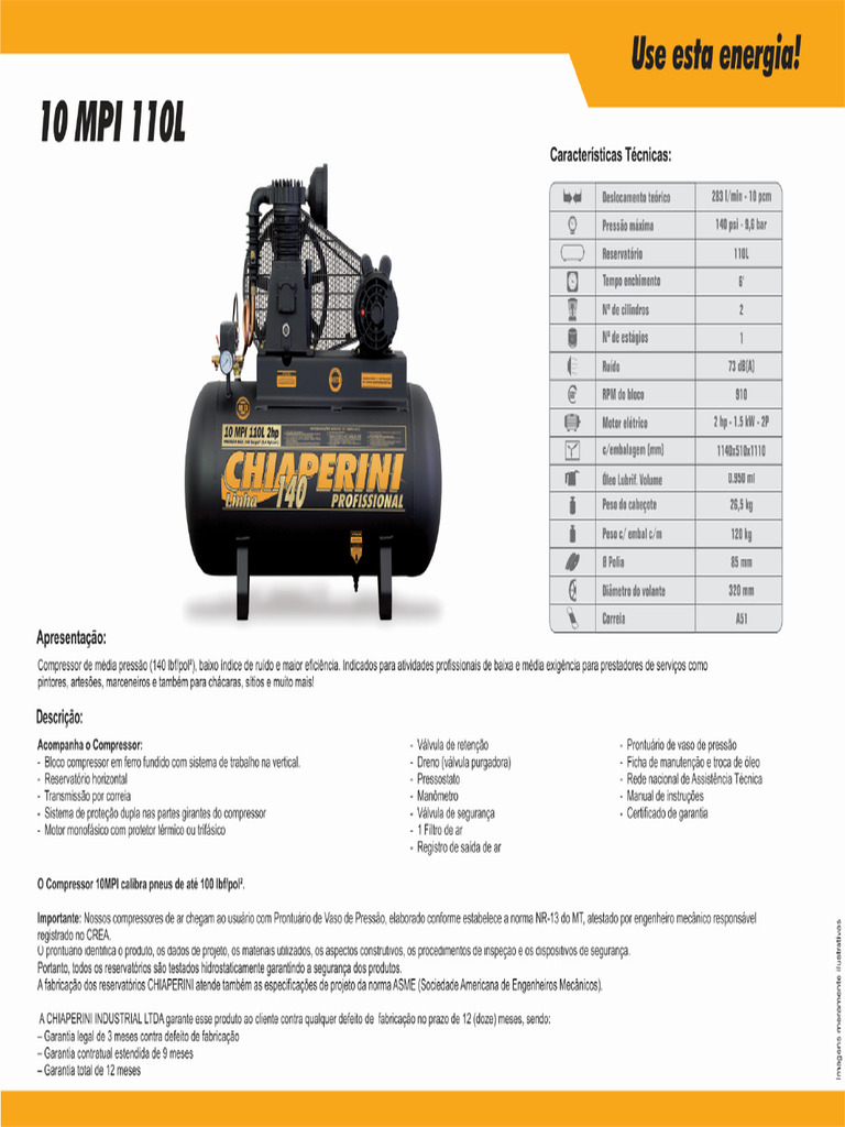 10 Mpi 110l Ficha | PDF