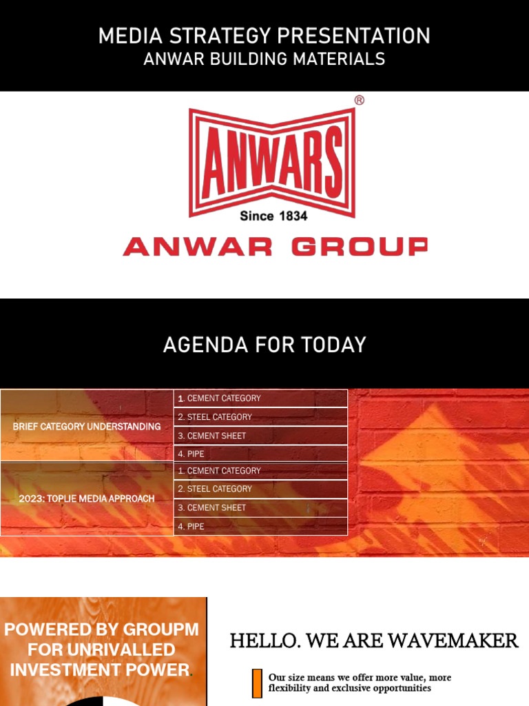 Anwar Group Media Strategy Overview | PDF | Audience Measurement ...