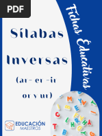 Cuadernillo de Sílabas Inversas | PDF