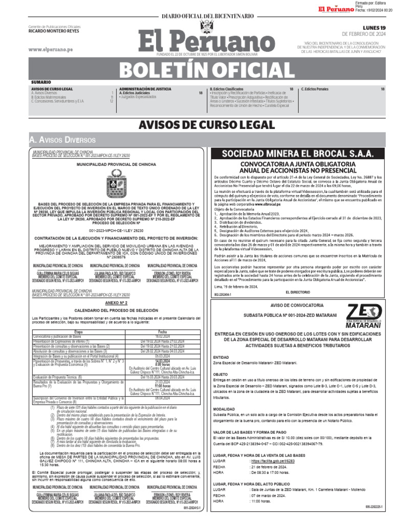 Bo 20240219 | Descargar gratis PDF | Seguro | Reaseguro