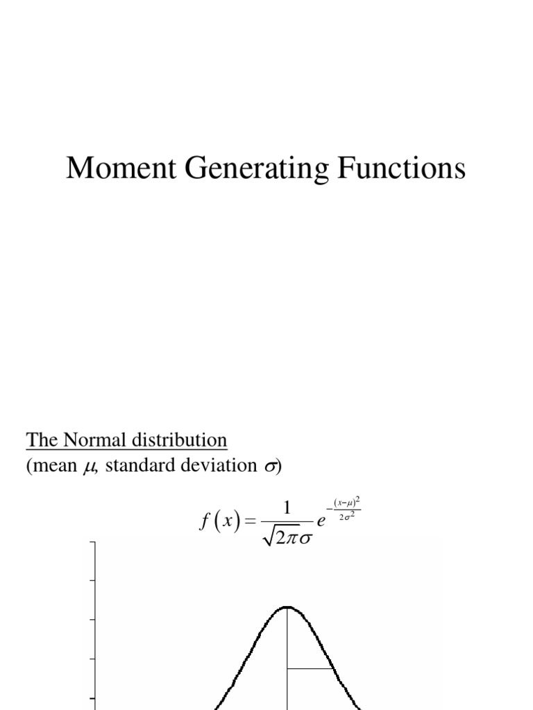 Moment Generating Functions Eddited | PDF | Variance | Probability ... Moment Generating Functions Eddited | PDF | Variance | Probability ...