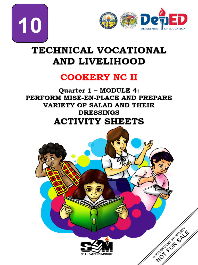 Act Sheets Cok Q1 M4 | PDF | Salad | Mayonnaise