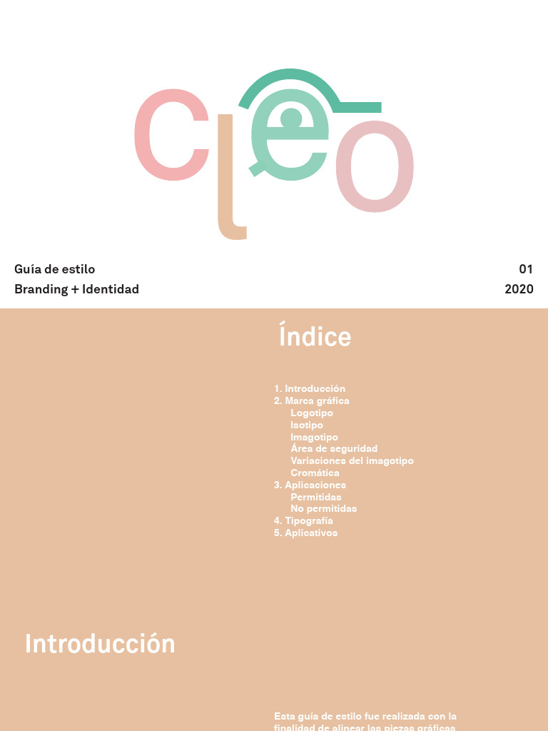 Guía de Estilo de Marca CLEO | PDF | Marca | Texto