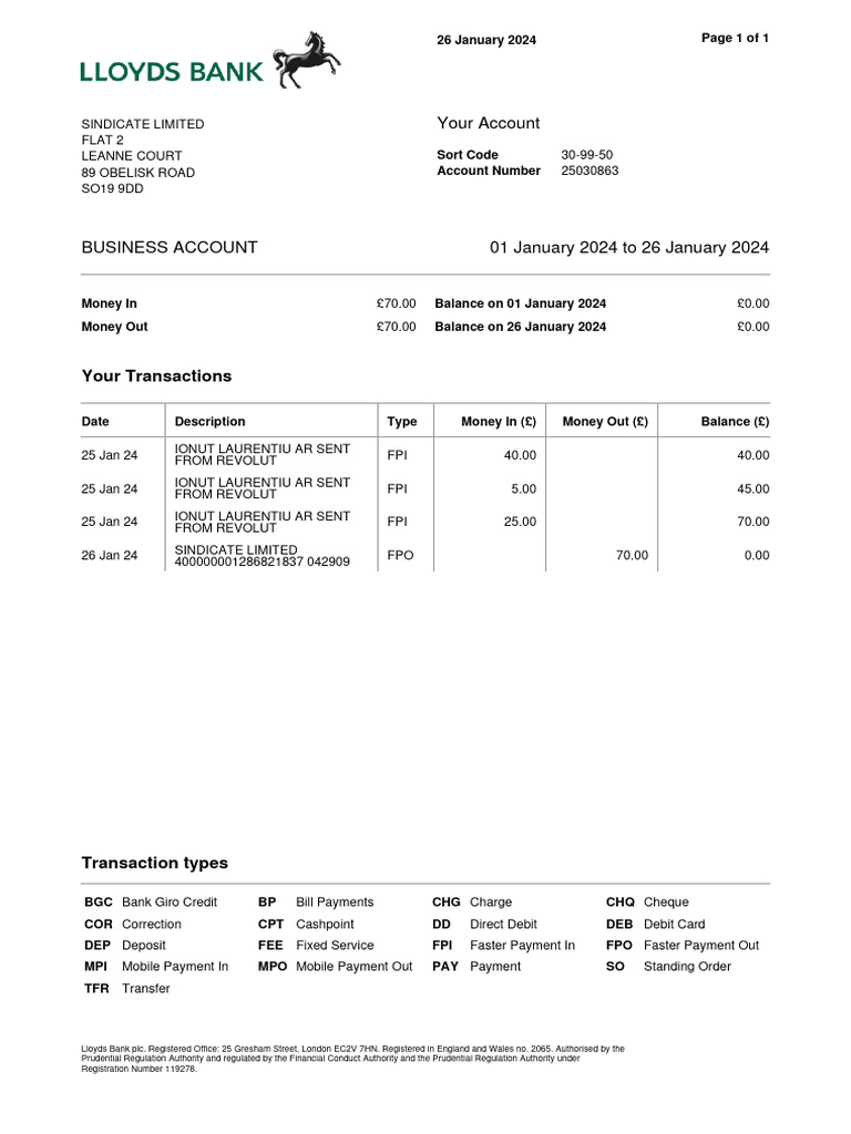 2024 January Statement | PDF | Payments | Banks