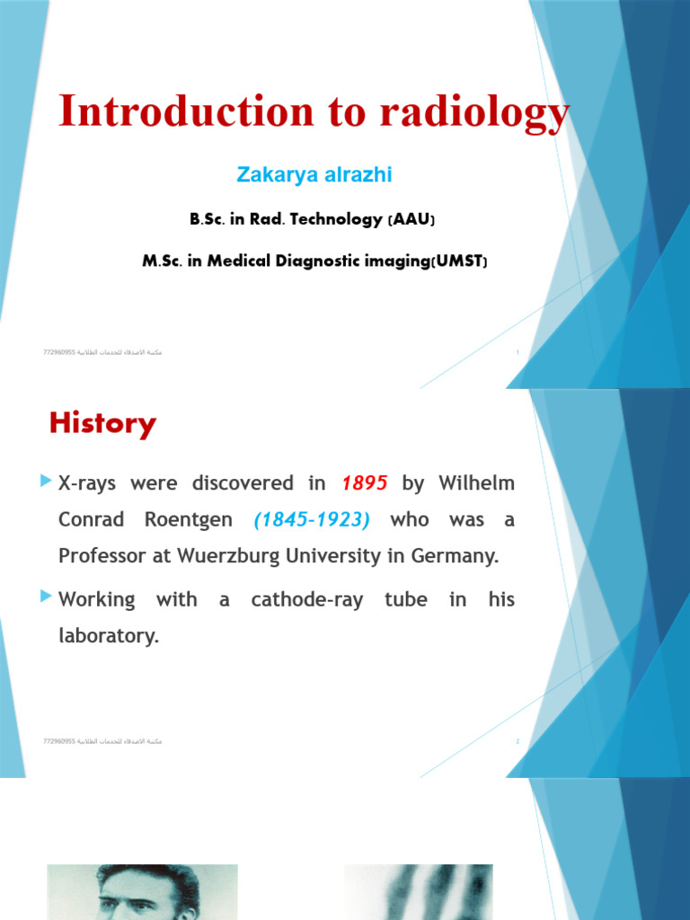 1 Lecture 1 Intro To Radiology | PDF | Ion | Electromagnetic Radiation