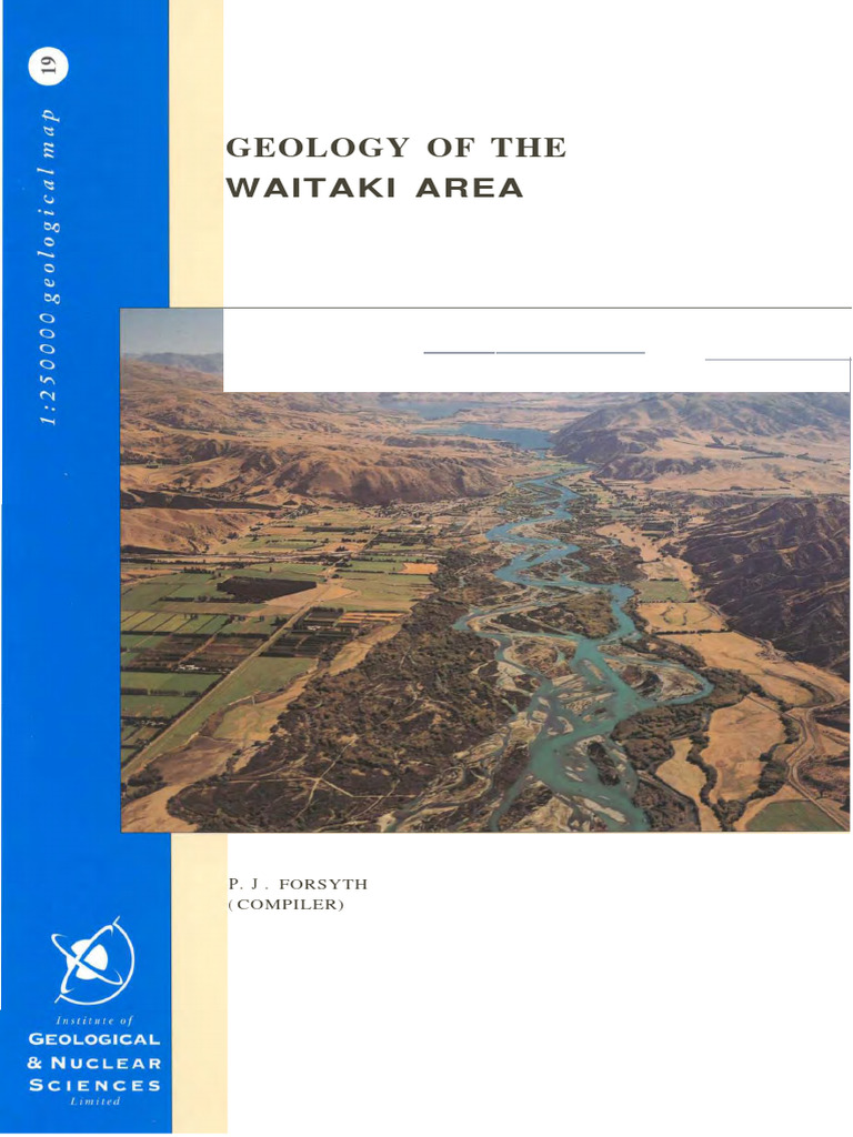 Geology Waitaki Area Gns | PDF | Fault (Geology) | Rock (Geology)