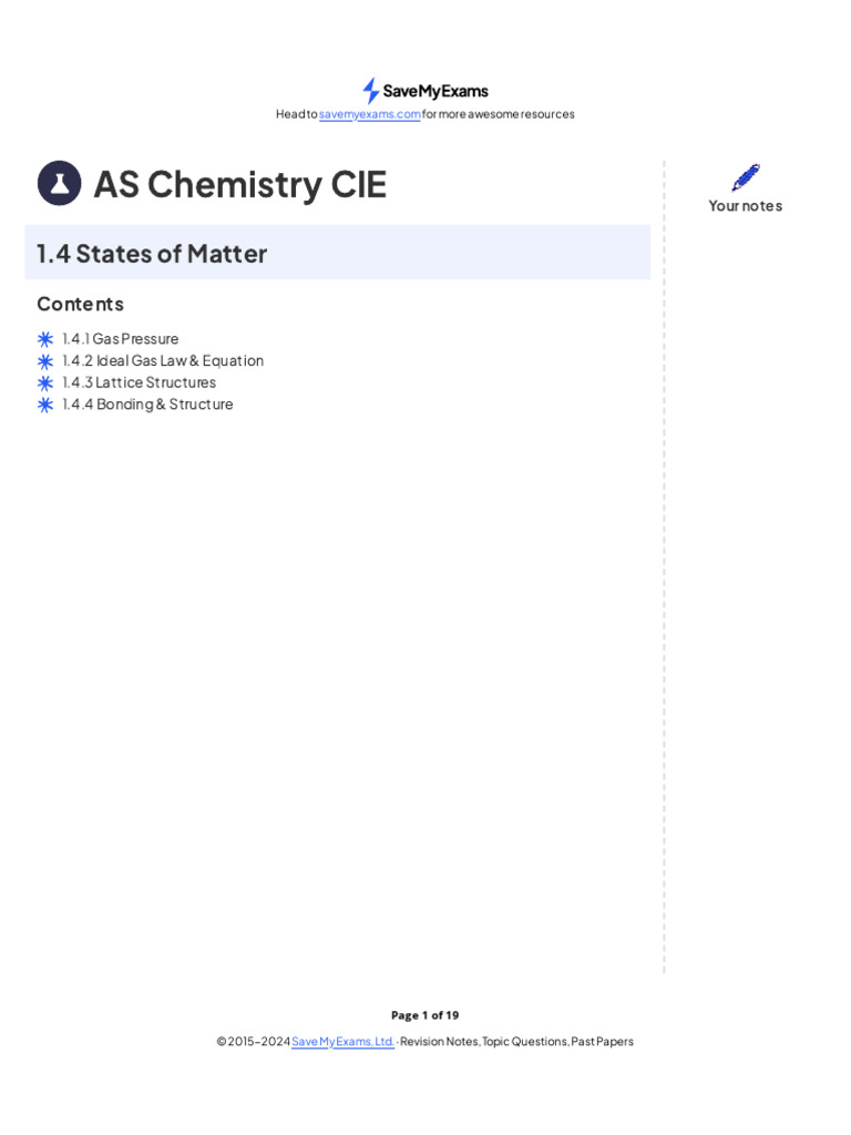 States of Matter | PDF | Gases | Chemical Compounds