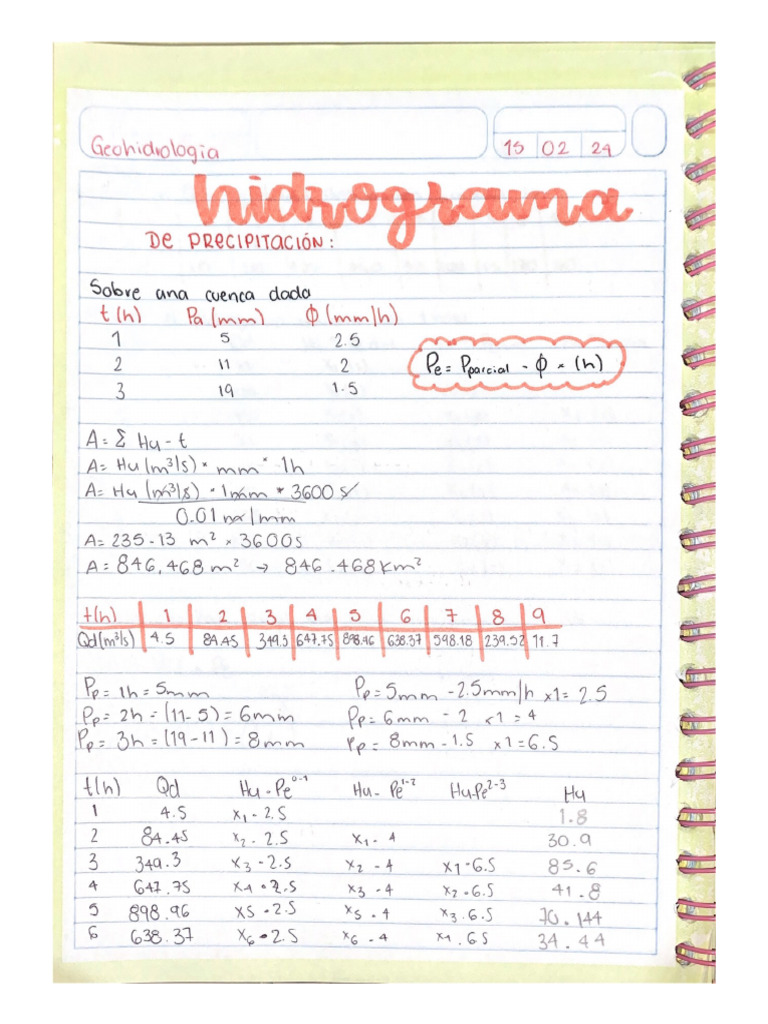 Act. 2 Hidrogramas. Mariela Guerra. | PDF