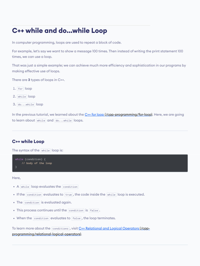 Repetitive Statements While Do While - Abdul Rehman | PDF | Control ...