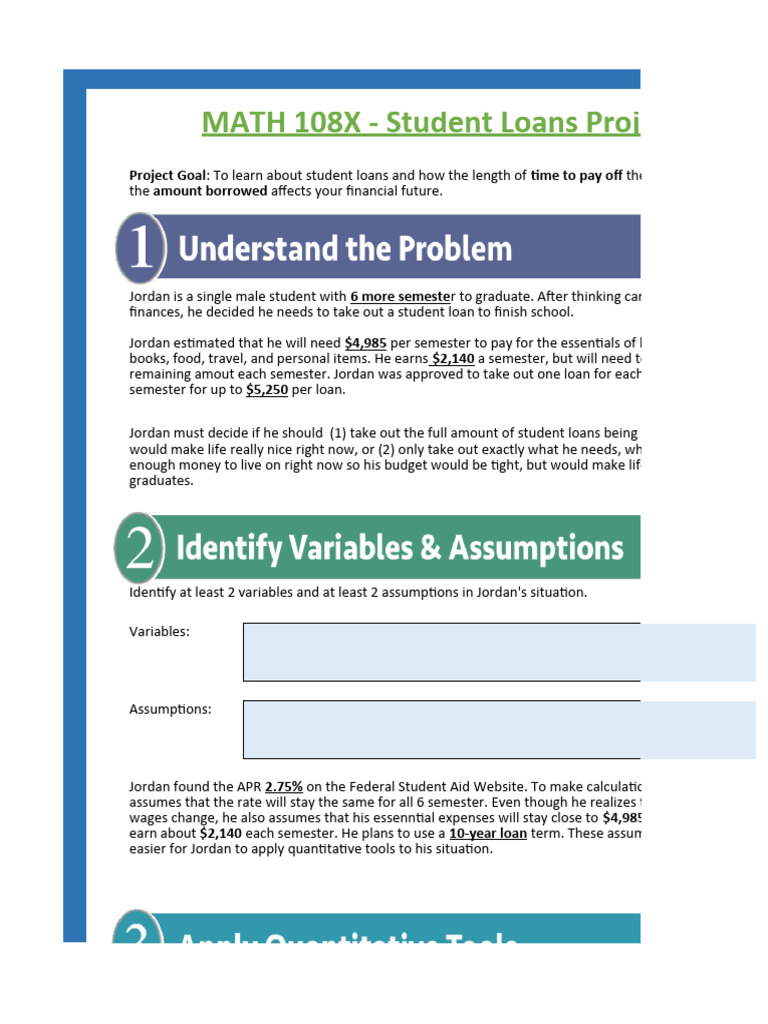Lesson 7 B Class Activity | PDF | Loans | Interest