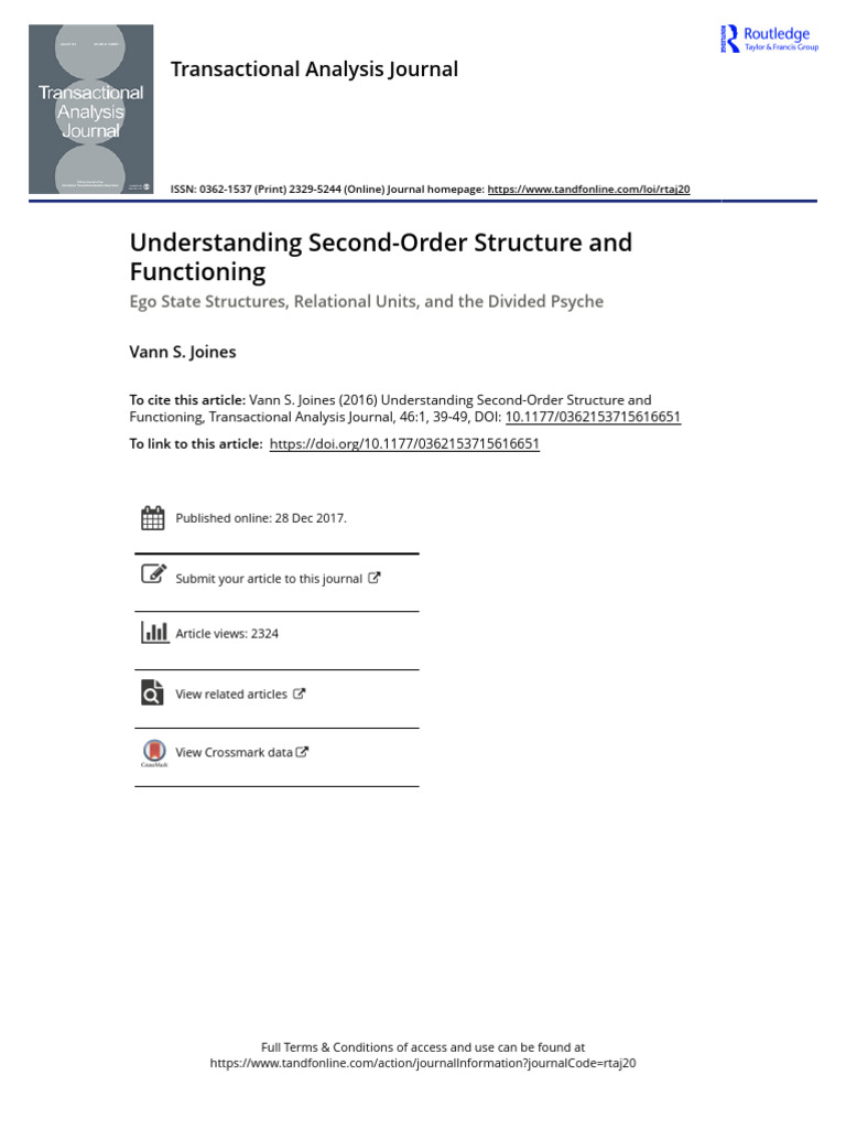 Understanding Second Order Structure And Functioning Pdf Id Feeling