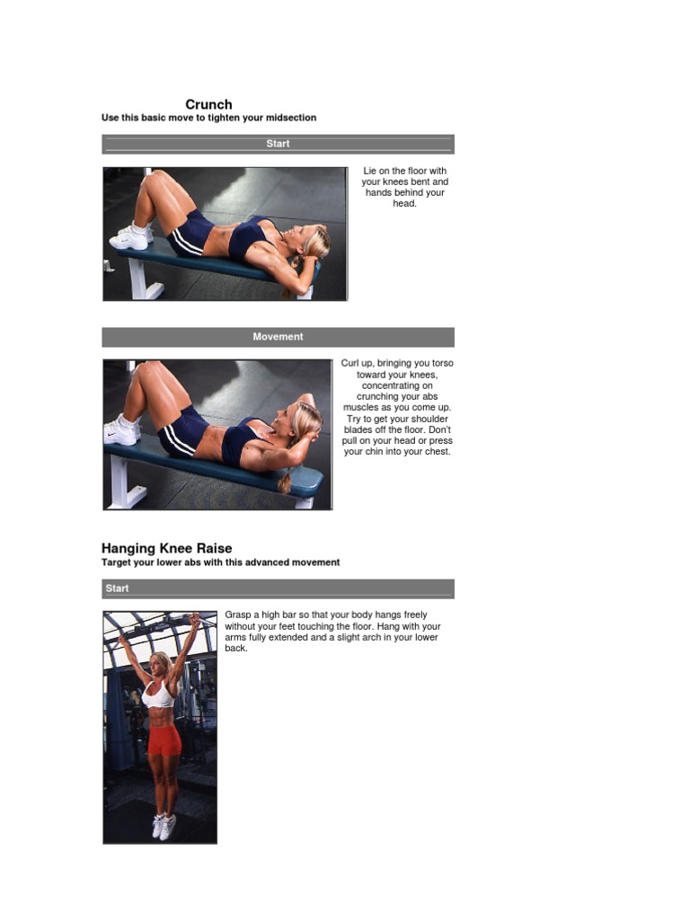 Crunch: Start | PDF | Human Anatomy | Sports