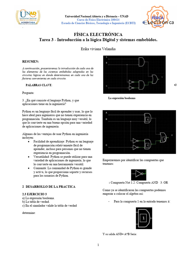 Introducción a Lógica Digital y Python | PDF | Electrónica | Python (lenguaje de programación)