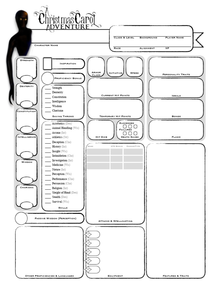 Adventure League Character Sheet Template | PDF | Role Playing ...