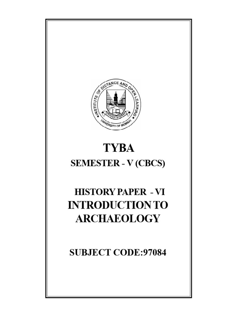 Paper 6 Introduction To Archaeology English Version Download Free Pdf