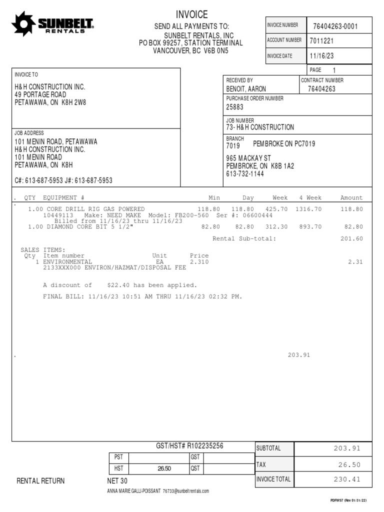 Send All Payments To: 76404263-0001 Po Box 99257, Station Terminal ...