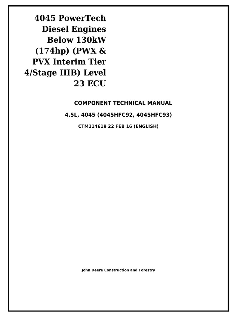 CTM114619 - 121 Manual | PDF | Internal Combustion Engine | Throttle
