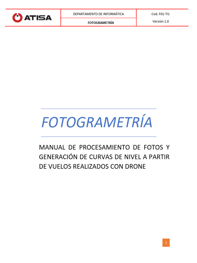 Manual de Fotogrametria | PDF | Ventana (informática) | Calibración