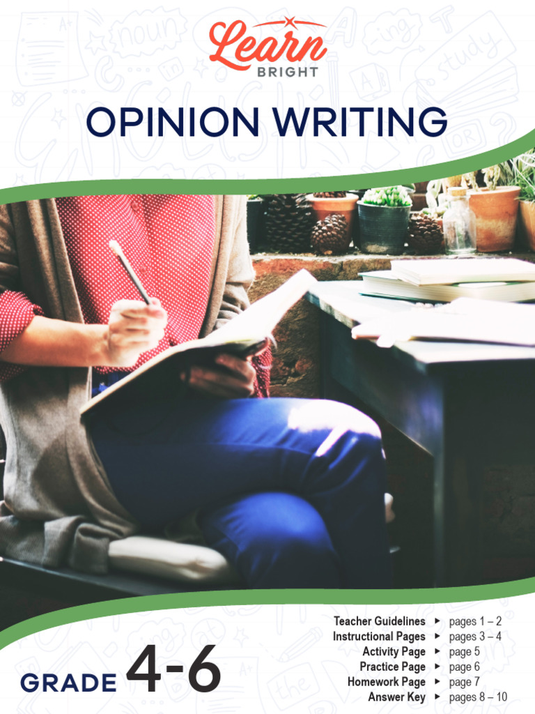 Opinion Writing Guide for Grades 4-6 | PDF | Fast Food | Meal