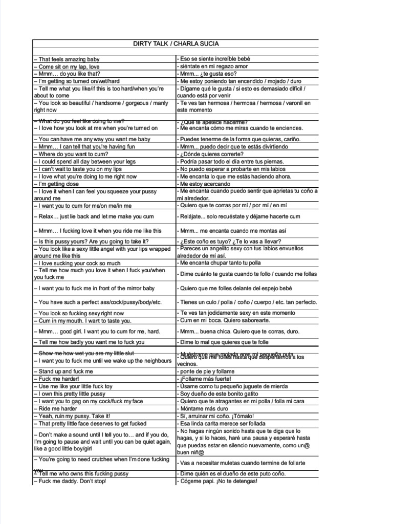 PDF Dirty Talk | PDF