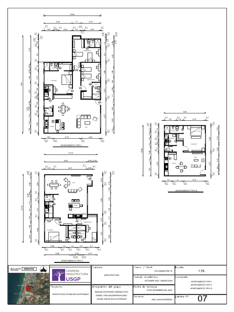 Planos de Edificio Multifamiliar | PDF