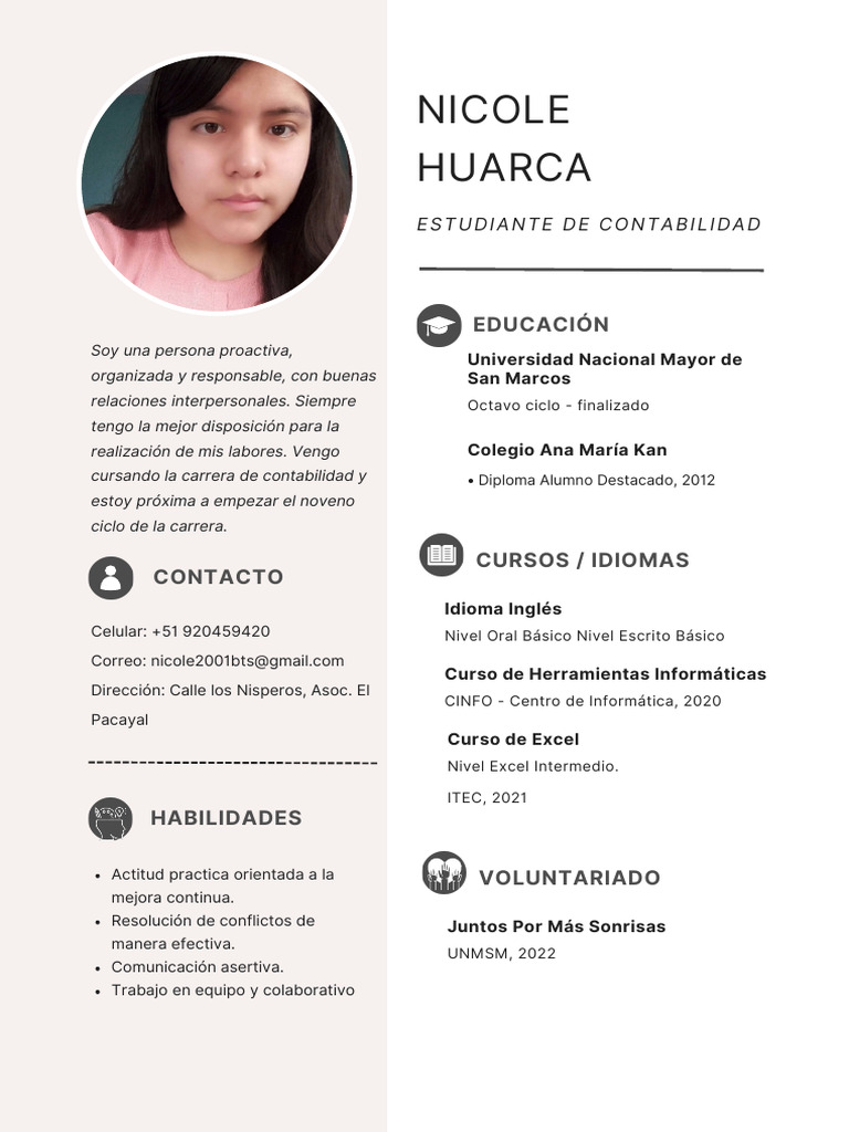 CV - Nicole H.C | PDF