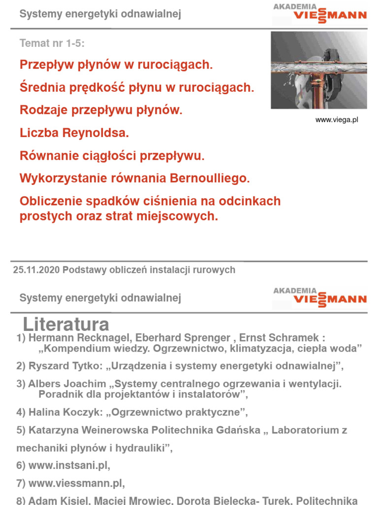 Viessmann - Podstawy Obliczeń Instalacji Rurowych | PDF Viessmann - Podstawy Obliczeń Instalacji Rurowych | PDF