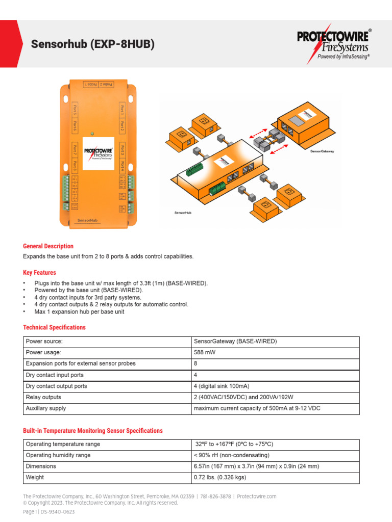 Sensorhub (EXP-8HUB) : General Description | PDF