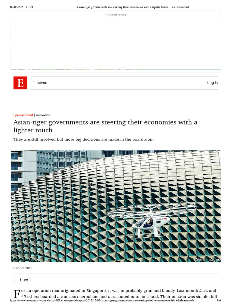 Asian-Tiger Governments Are Steering Their Economies With A Lighter ...