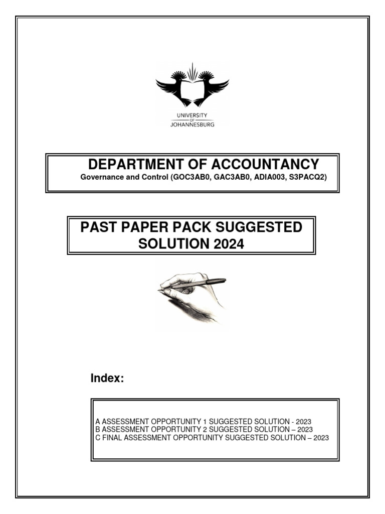 Past Paper Pack 2024 Suggested Solution | PDF | Employment | Theft