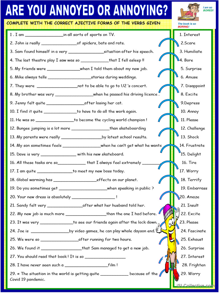 Adjective Practice Worksheet | PDF