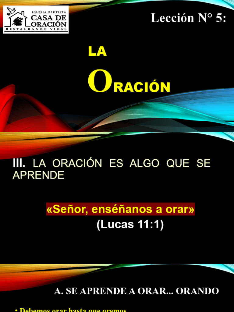 LA ORACION | PDF | Oración