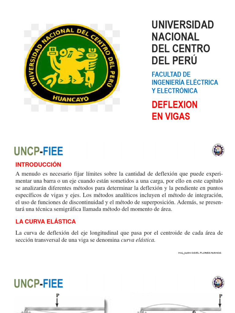 Deflexión y Curva Elástica en Vigas | PDF | Viga (Estructura) | Elasticidad (Física)