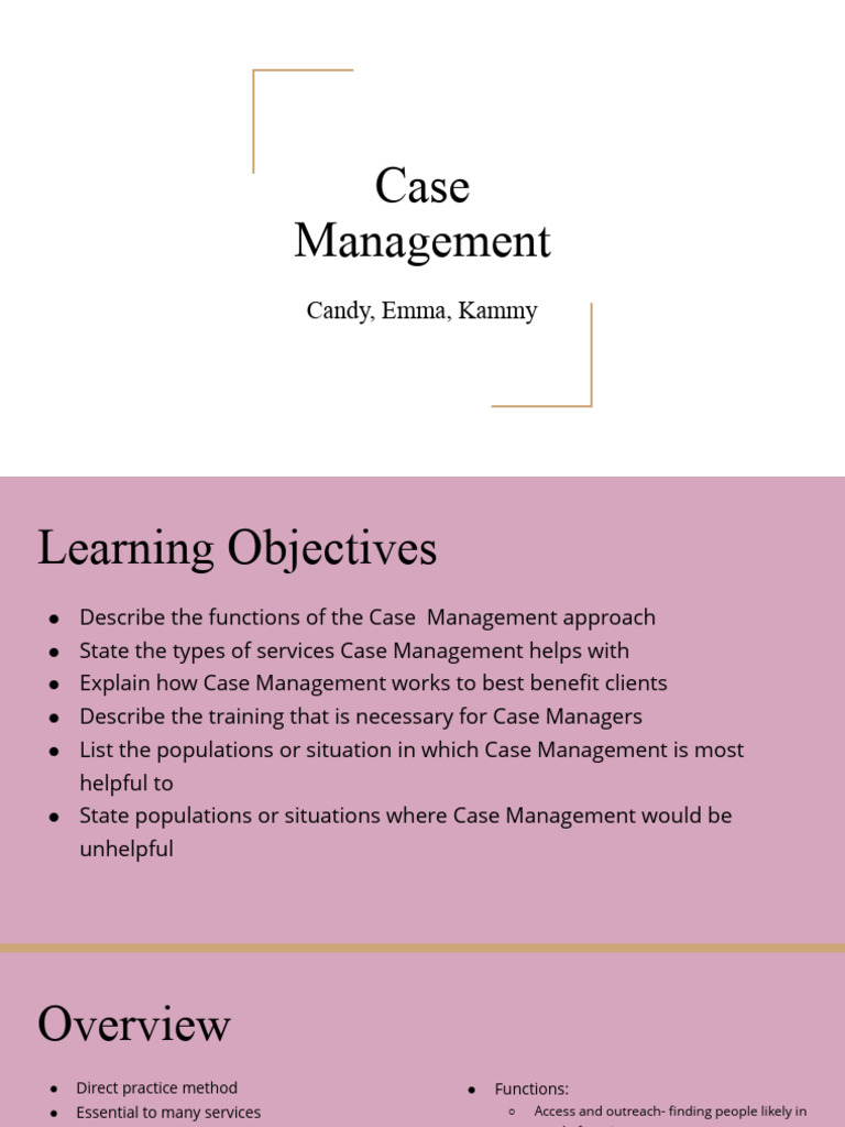 Case Management | PDF | Management Of Hiv/Aids | Psychological Trauma