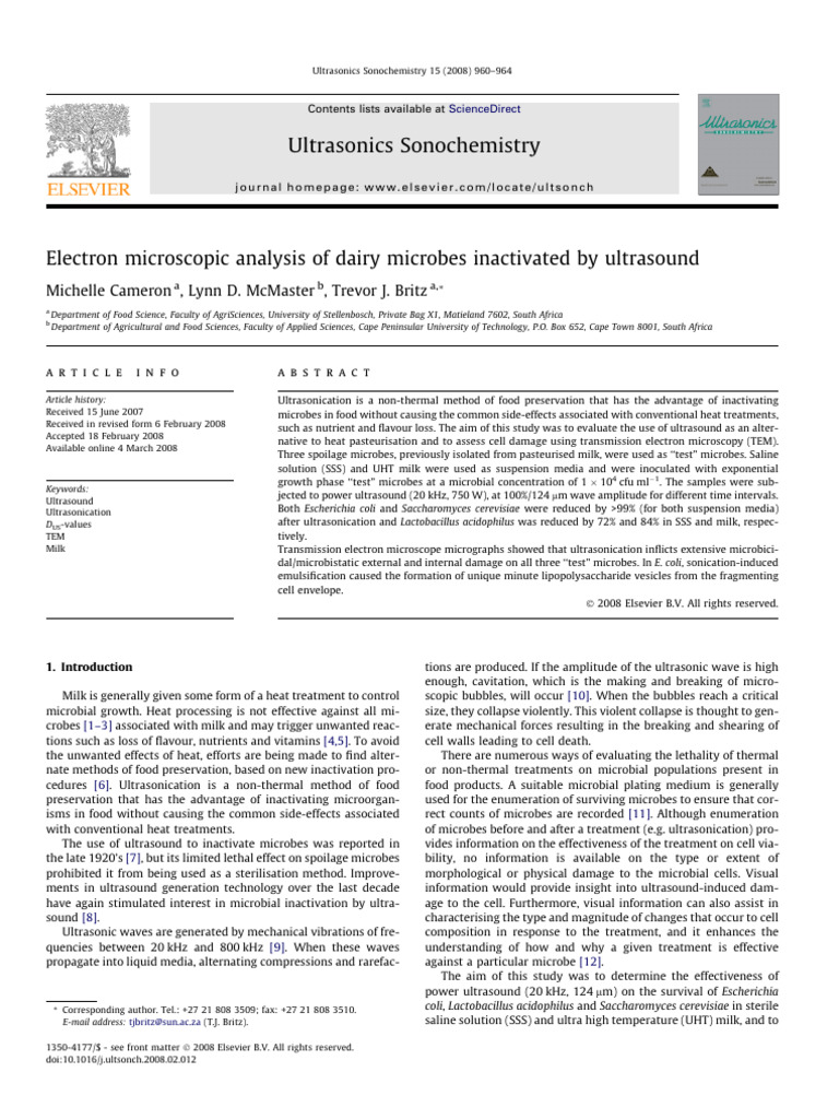 Electron Microscope | PDF | Ultrasound | Cell Membrane