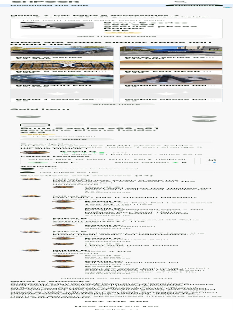 BMW 5 Series E60 E61 Genuine Phone Holder in TF2 Donnington For 25.00 ...