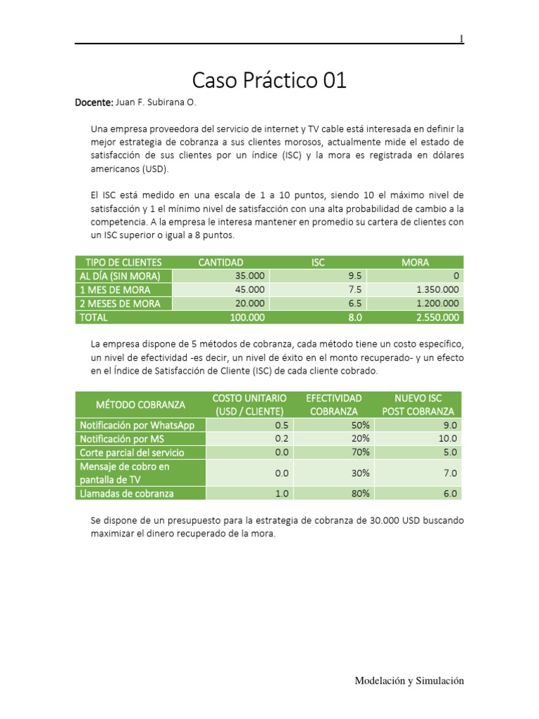 Caso Práctico 01 | PDF