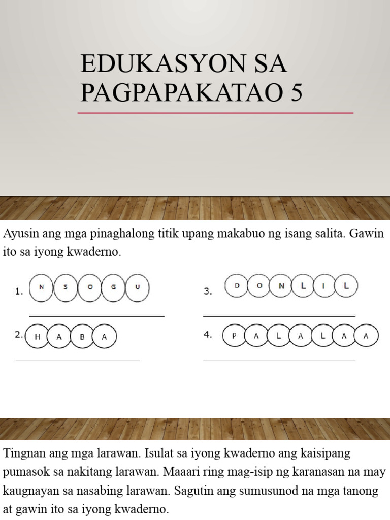 EsP 5 PPT Q3 W4 | PDF